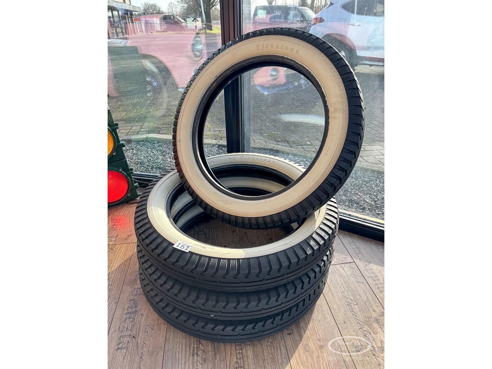 Parts 4x White Wall original Firestone tires 4.40/4.50-21 - NO RESERVE