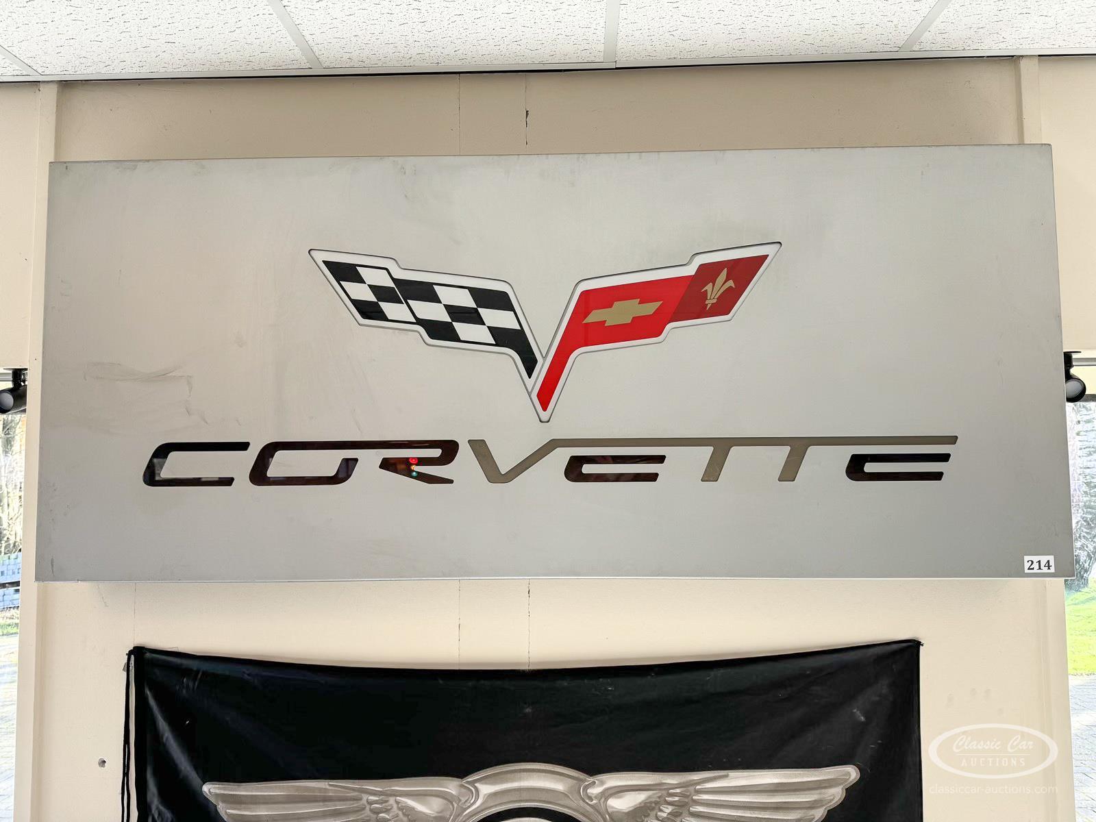 Collectible Groot origineel dealer Corvette sign 190x80 cm - NO RESERVE