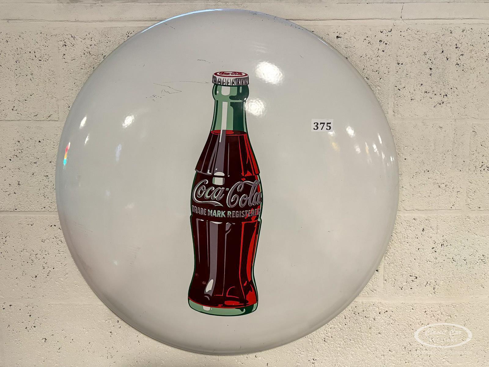 Enseigne publicitaire de collection Coca-Cola émaillée, 90 cm - SANS ...