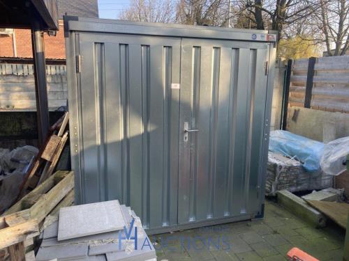 Metalen werfcontainer