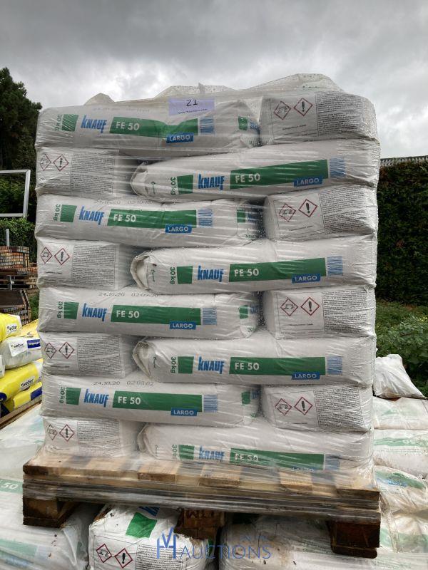 45 zakken gips KNAUF